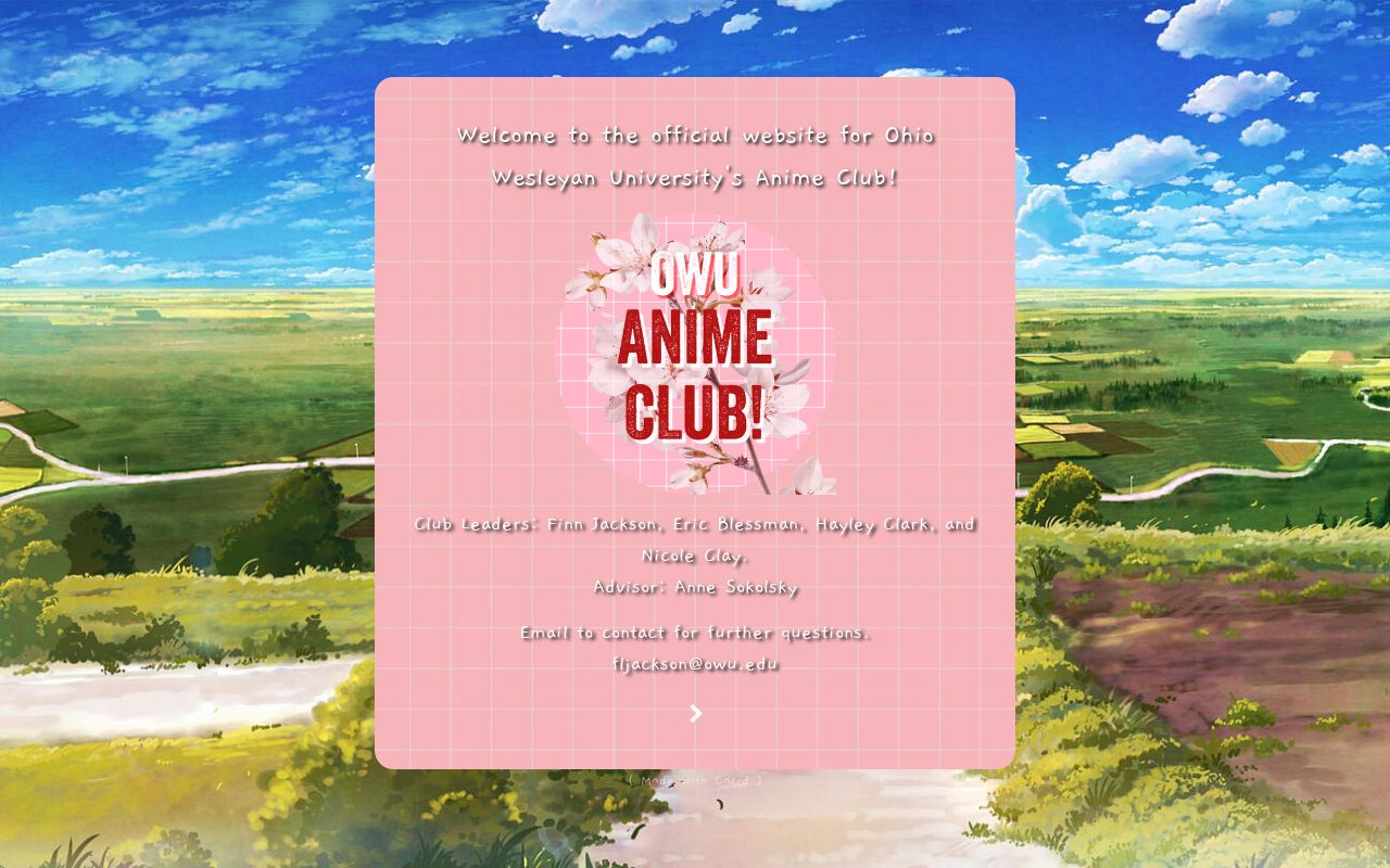 OWU Anime Club Official Homepage